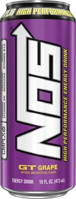 nos high performance energy+enhanced mental focus flavor GT GRAPE 16oz ...