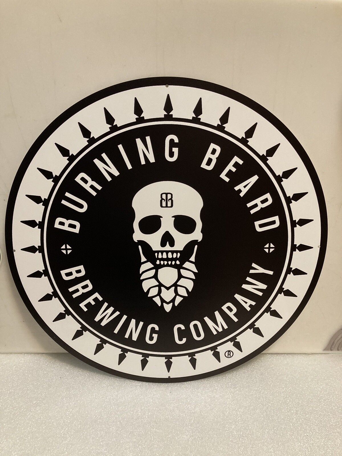 BURNING BEARD BREWING COMPANY BEER SIGN TIN TACKER BAR DECOR ...