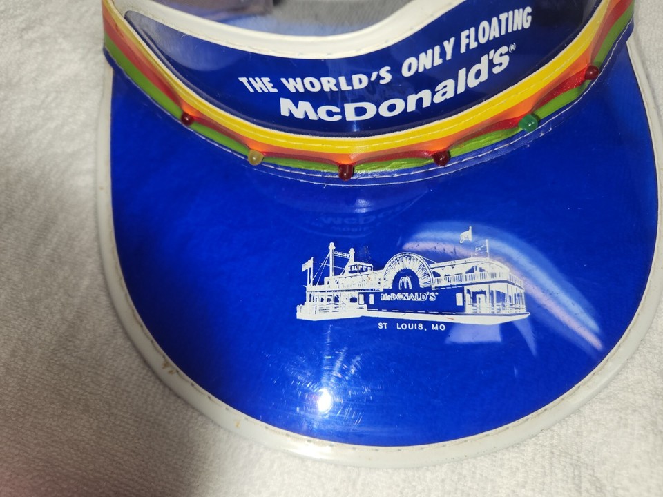 Rare McDonald's St. Louis Floating Restaurant Visor w/ WORKING LIGHTS ...