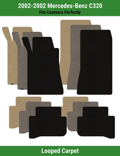 Lloyd Classic Loop Front & Rear Row Carpet Mats for 2002 Mercedes-Benz ...