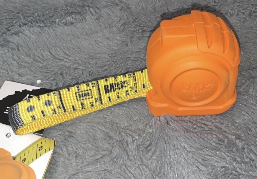 New Bark Box Super Chewer " Tug Measure " Dog Toy Measuring Tape ...