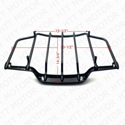 Gloss Black Tour Pak Pack Luggage Rack For Harley Davidson Touring 1993 ...