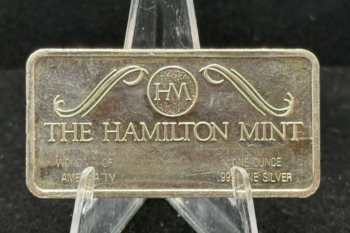 Delta Queen Ship Silver Art Bar Hamilton Mint Wonders of America .999 1 ...