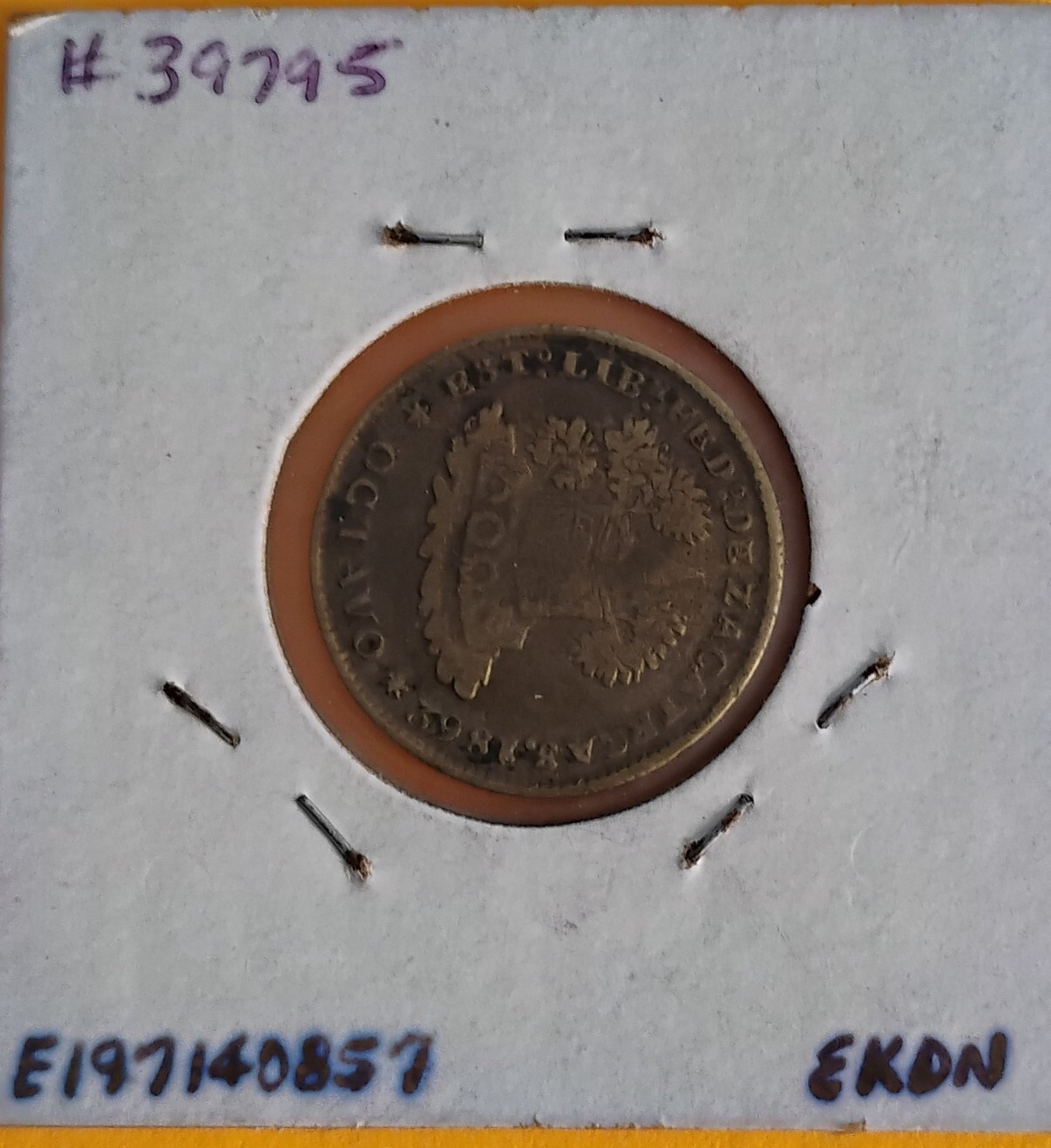 Mexico State of Zacatecas 1/8 Real Quartilla 1862 | eBay