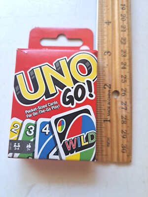 UNO GO! Pocket-Sized Cards Mini Card Game Travel Version 56 Cards | eBay