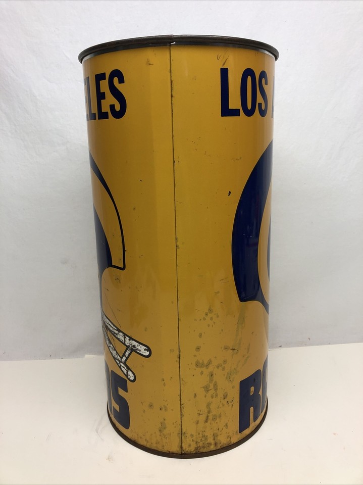 Los Angeles Rams NFL Football Metal Trash Garbage can vintage 1970’s | eBay
