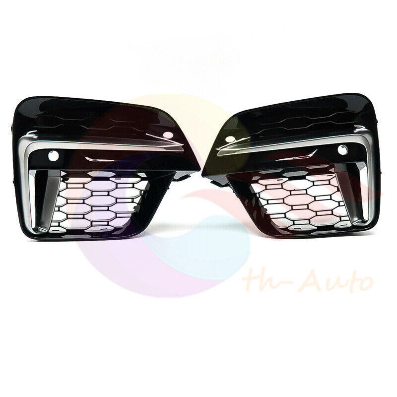 LH + RH Front Bumper Foglight Closed Grille Refit For BMW X3 X4 G01 G02 ...