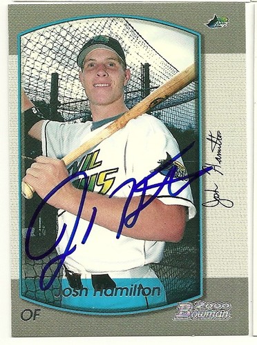 2000 Topps JOSH HAMILTON Signed Card DEVIL RAYS RANGERS autograph PROOF ...