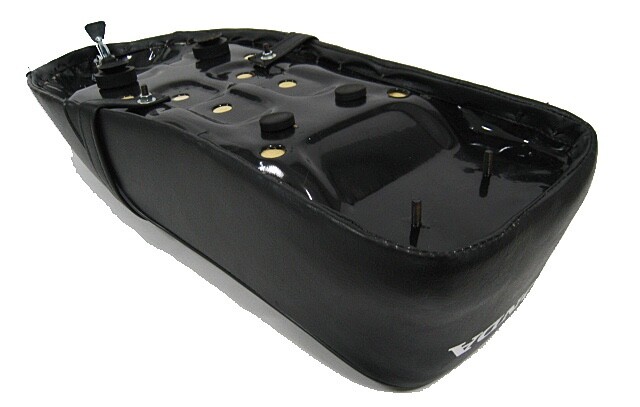 Honda STEP THRU C50 C65 C70 C90 Complete Seat + Pan + Foam + Cover | Black
