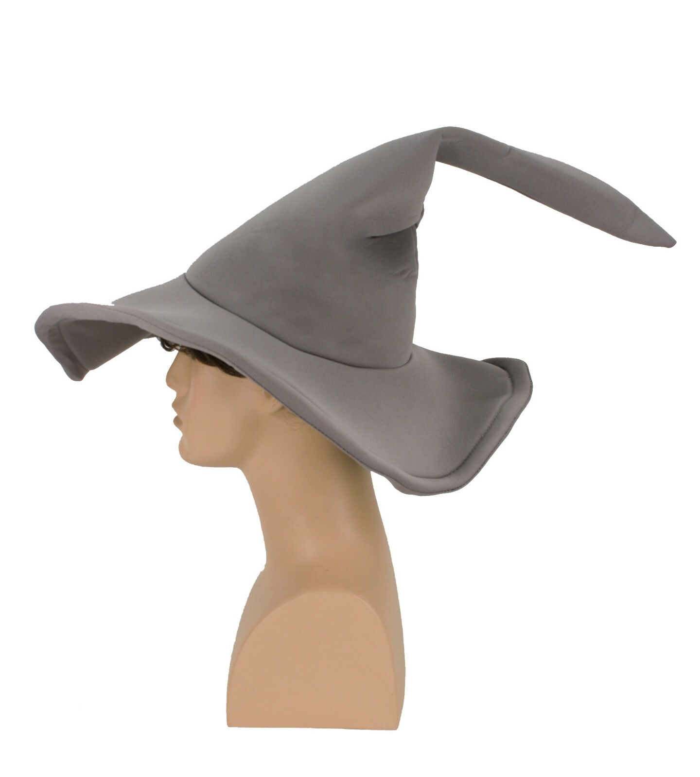 Men's Wizard Merlin Warlock Gandalf Wire Brim Adult Costume Hat Grey ...
