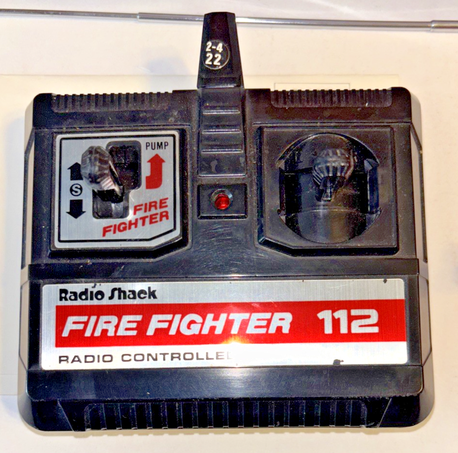 Vintage 1987 Radio Shack Radio-Controlled Fire Fighting Speed Cruiser ...