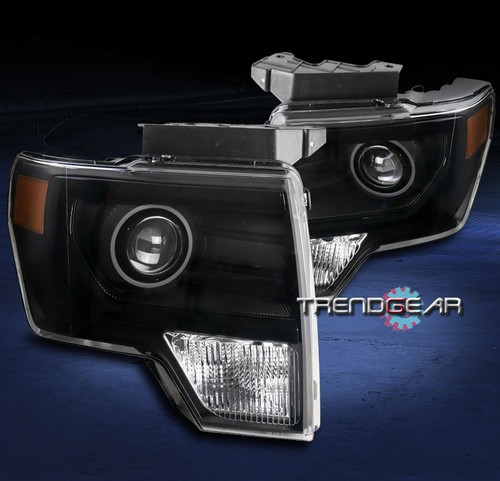 For 09-14 Ford F-150 F150 Pickup Halogen Projector Headlights Lamps ...