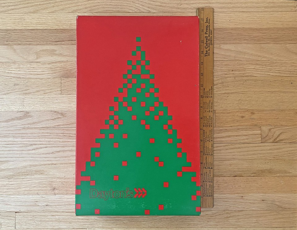 Vtg 70s Dayton's Department Store Modular Op Pop Art Christmas Tree ...