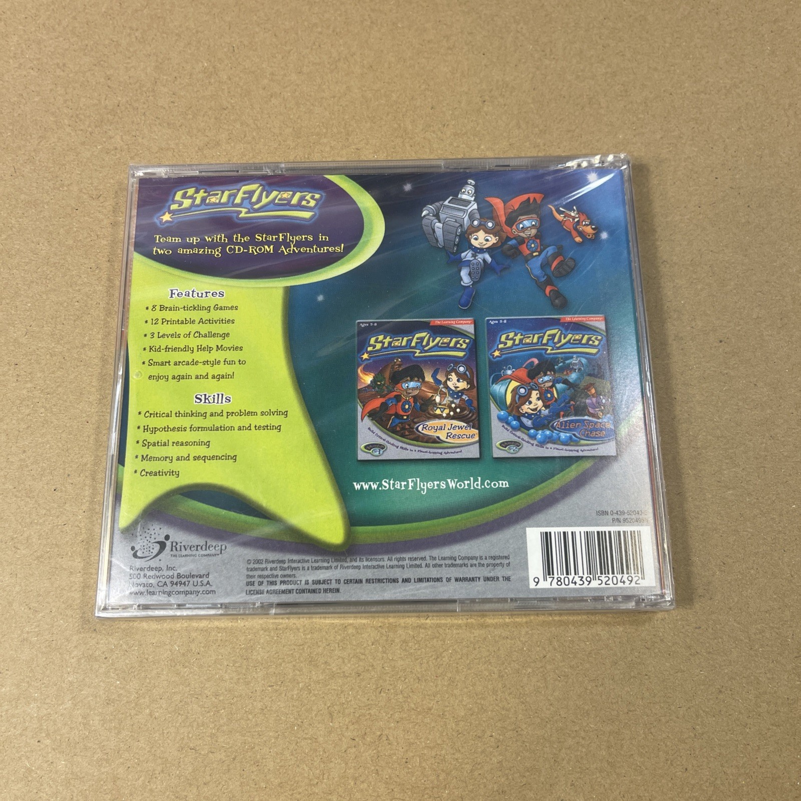 StarFlyers Alien Space Chase PC Win/Mac 2002 Scholastic Learning Sealed ...