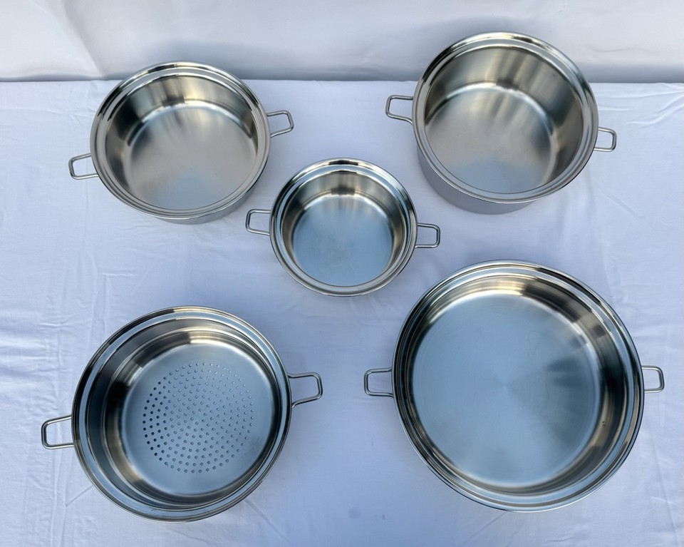 Saladmaster Waterless Cookware Set 316L Stainless Steel Skillet ...