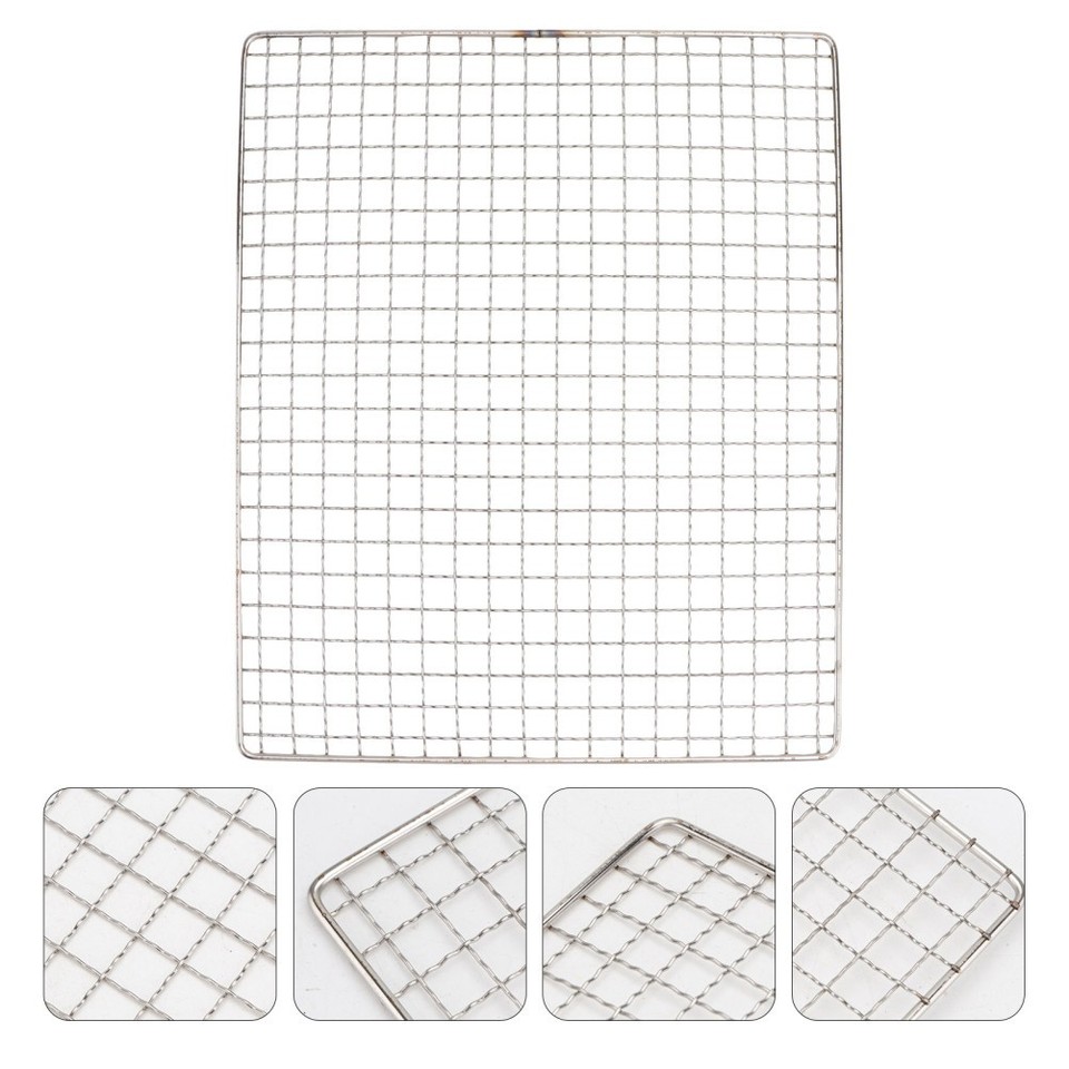 Stainless Steel Bbq Wire Mesh Grilling Rack For Outdoor Cooking ...