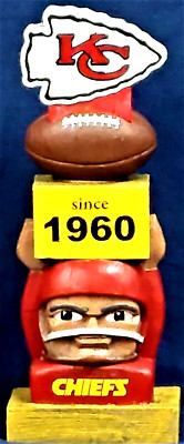 Kansas City Chiefs Tiki Totem Pole Garden Statue | eBay
