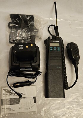 Motorola Astro Saber Model II Walkie Talkie & Endura EC1M Rapid Charger ...