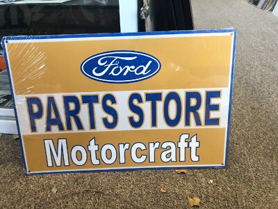 Motorcraft Ford Parts Store Repro Metal Sign | eBay