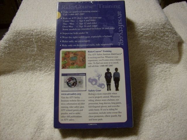 Yamaha ATV Safety Institute - Ride Safe, Ride Smart 2000 VHS all ...