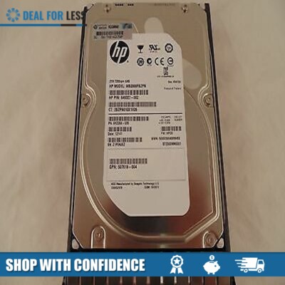 MB2000FBUCL/638521-001/508010-001 HP 2TB 6G 7.2K 3.5" DP SAS MIDLINE ...