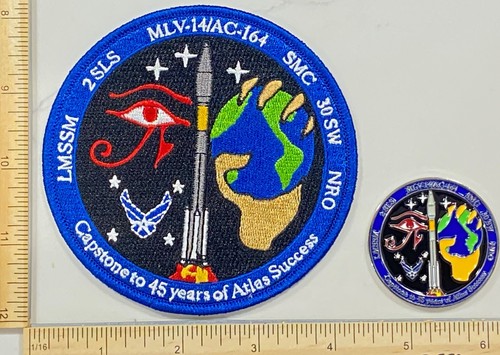 MILITARY BLACK OPS NRO PATCH / COIN SET- NROL-18 VER A 45 YEARS OF ...