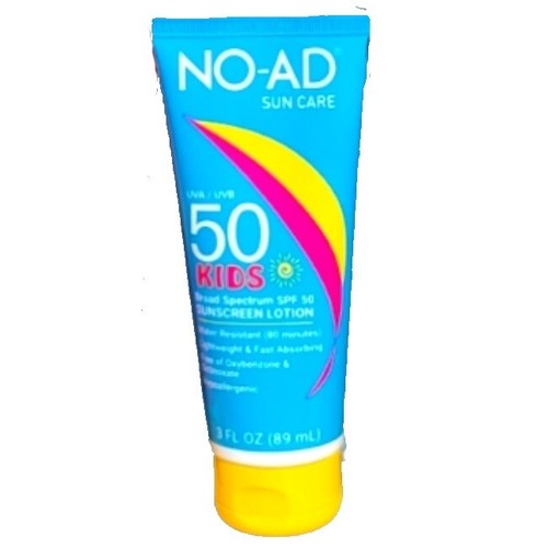 No Ad Sunscreen Lotion - SPF 30, SPF 50, SPf 85 - Both 3oz & 16oz ...