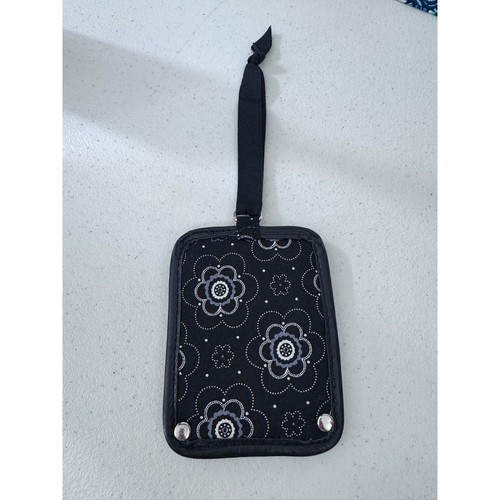 NEW!! "THIRTY ONE" Black & White Luggage Tag Travel ID Holder Fabric ...