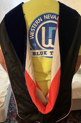 Vintage PHD CLOAK Cotrell Leonard Doctorate Graduation Cape Gown Red ...