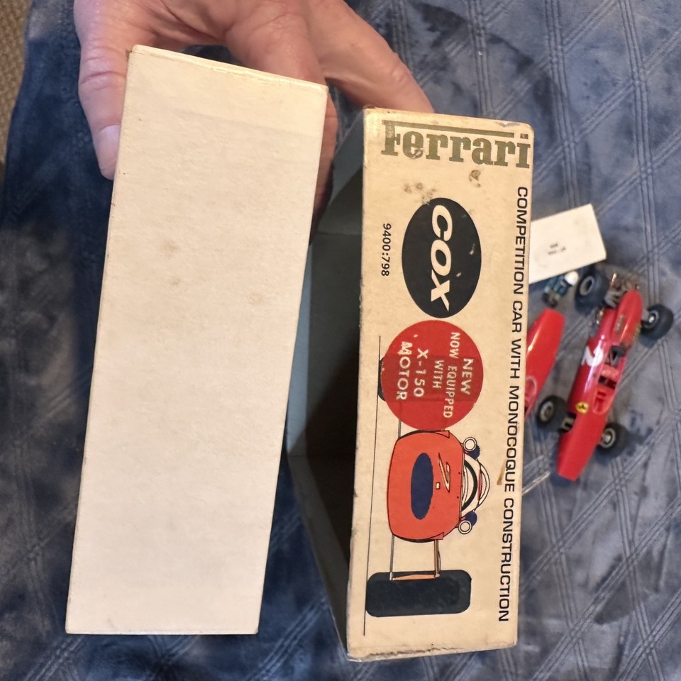 Cox #9400 Ferrari F1 1:24 Magnesium Chassis Slot Car 1960s Vintage W ...