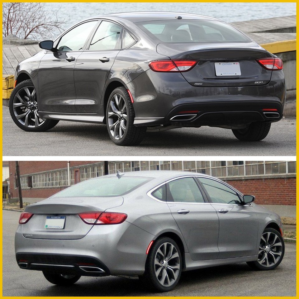 Rear Red LED Side Marker Signal Smoke Light For Lamp 2015-2017 Chrysler ...