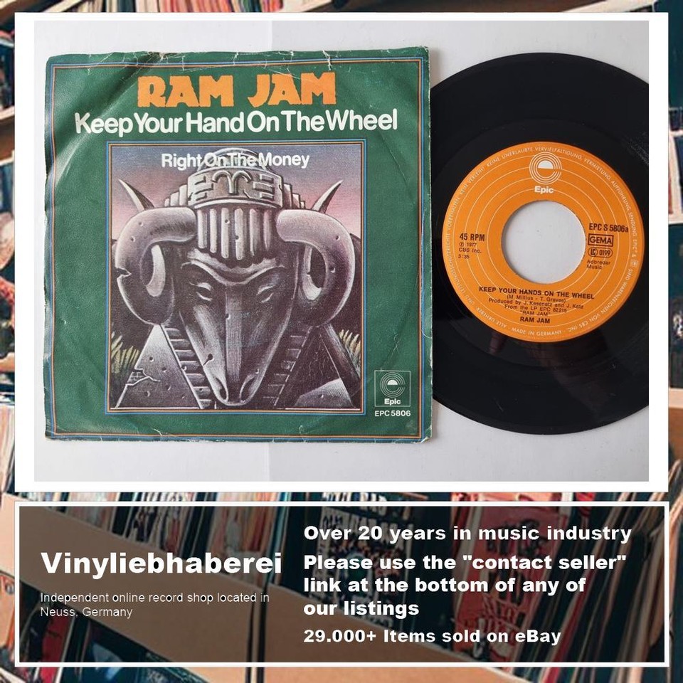 Ram Jam - Keep Your Hand On The Wheel 7'' Vinyl Germany | eBay