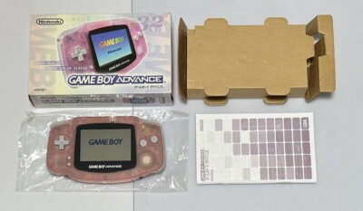 Nintendo GAMEBOY ADVANCE CONSOLE Milky Pink color GBA Manual Boxed set ...
