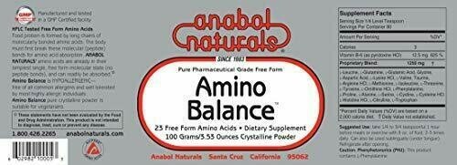 Amino Balance Crystalline Powder Anabol Naturals 100 Gram for sale ...