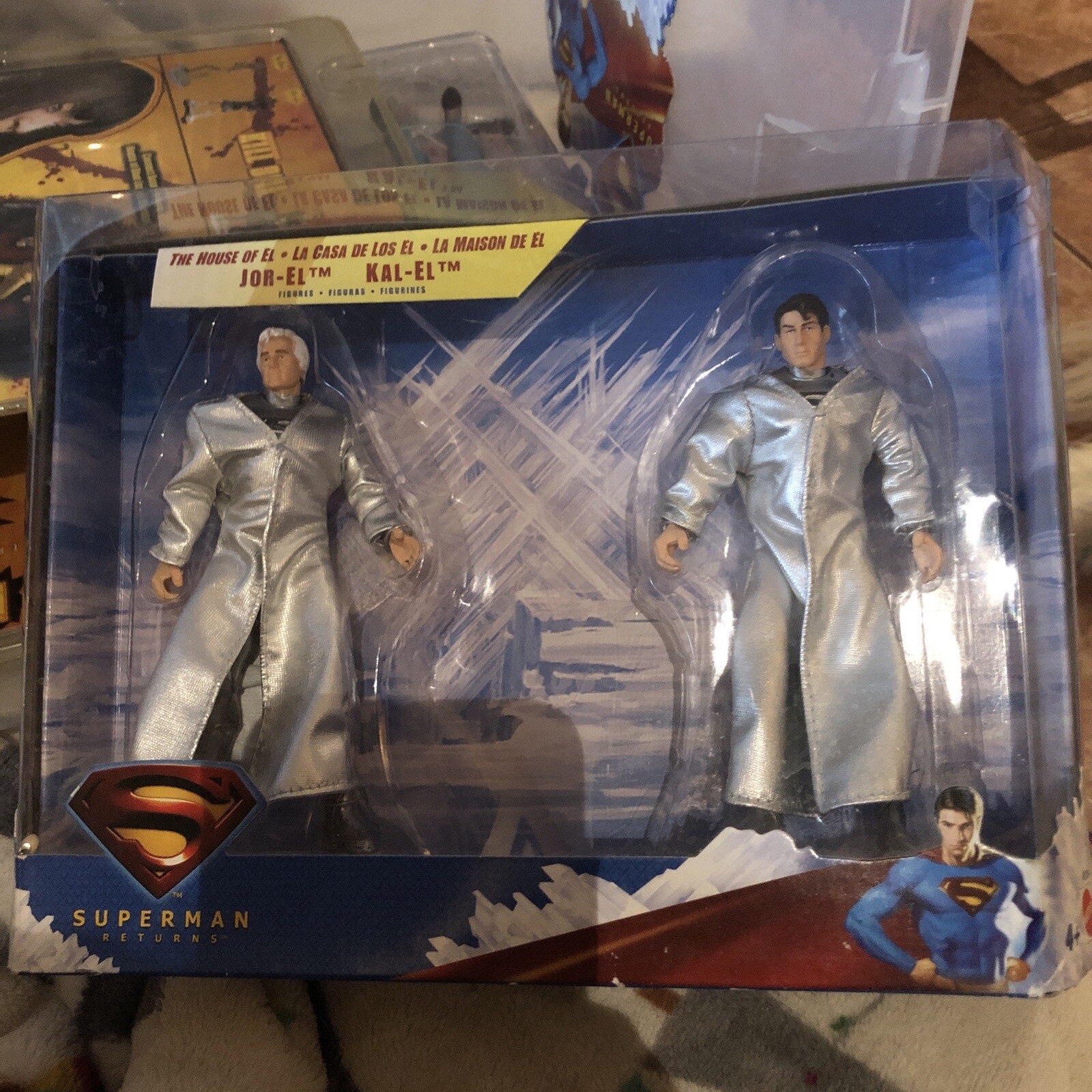 Superman Returns The House of El Jor-El & Kal-El 5.5" Action Figures 2 ...