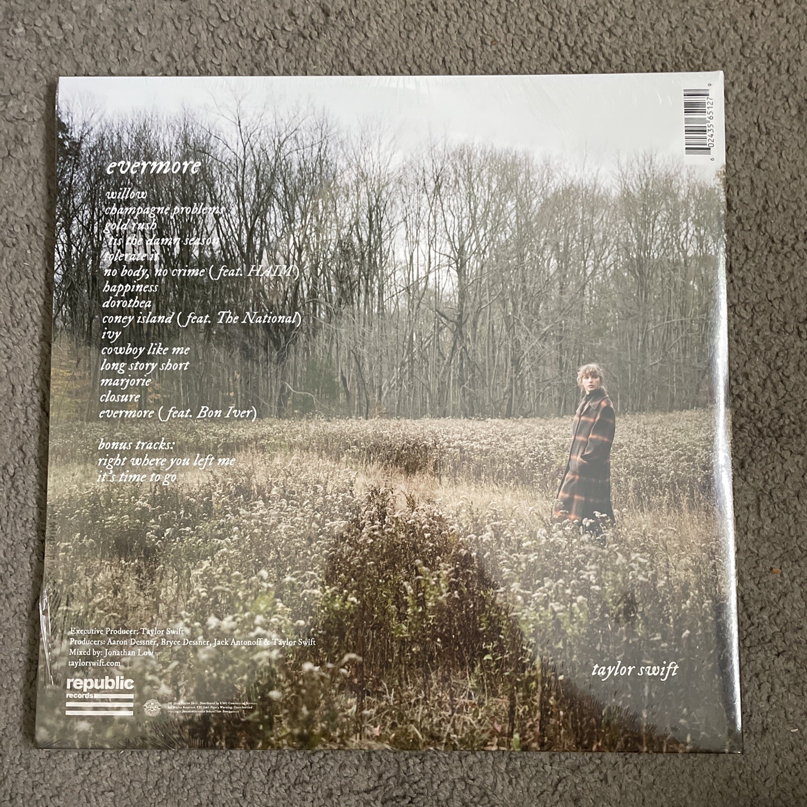 evermore [deluxe version] by Taylor Swift (Record, 2021) 602435651279 ...