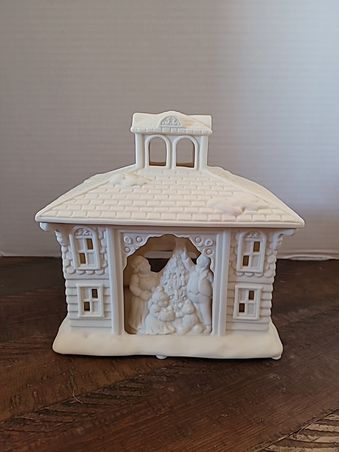 Partylite Victorian Manor Christmas Candle Tealight House in Bisque ...