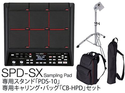 Roland SPD-SX Sampling Percussion Pad for Sound Music W/Stand & Carry ...