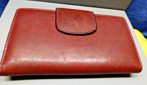 Genuine Leather Guang Tong Wallet MANY COMPARTMENTS 7" by 4" | eBay
