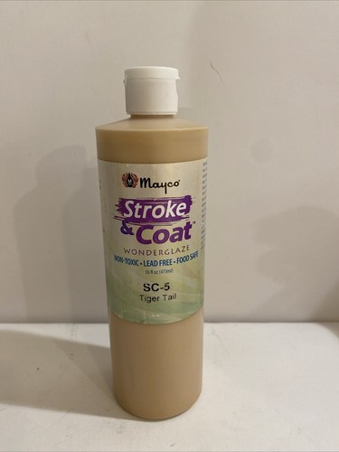 Mayco SC-5 Stroke & Coat Wonderglaze 16oz Non-Toxic Lead Free Tiger ...