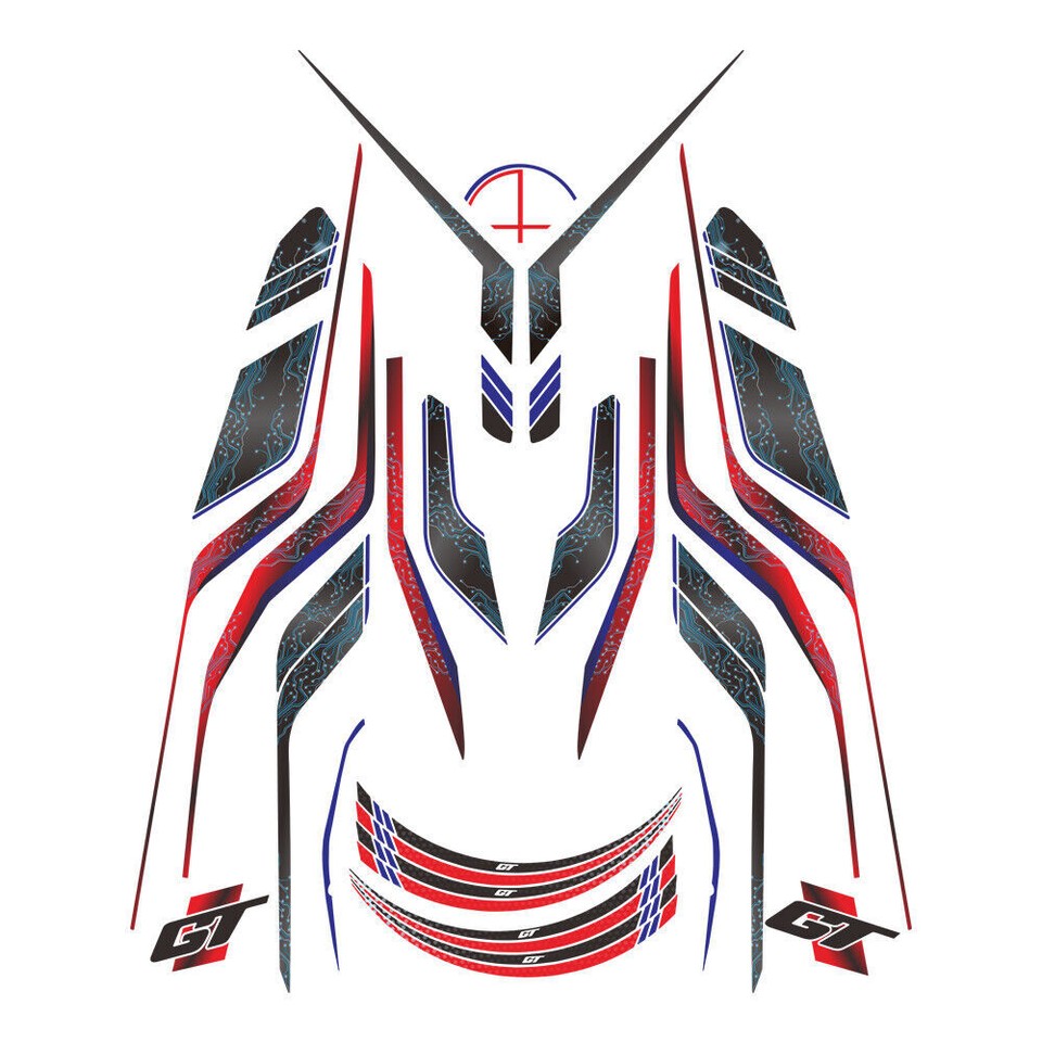 KODASKIN 2D Printing Complete Fairing Pad Stickers Decals Set for BMW ...