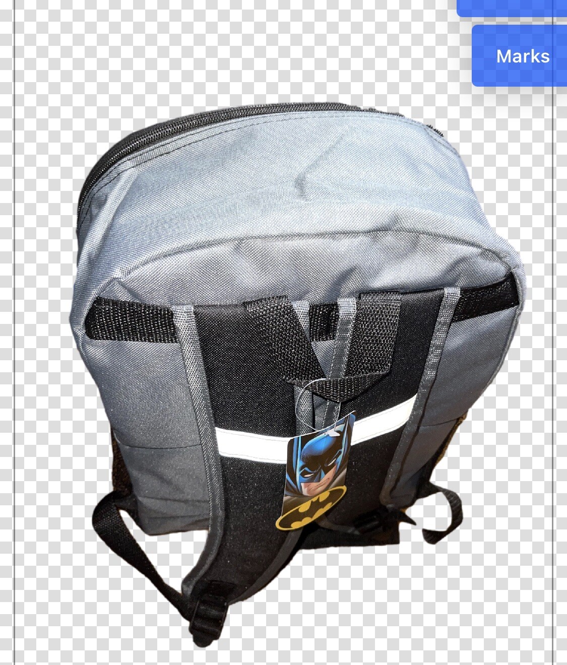 Batman Kids Backpack, 2 Zippered Compartments, Padded Back & Straps NWT ...