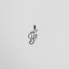 925 Sterling Silver Script Initials with CZ (Choose Initial) | eBay
