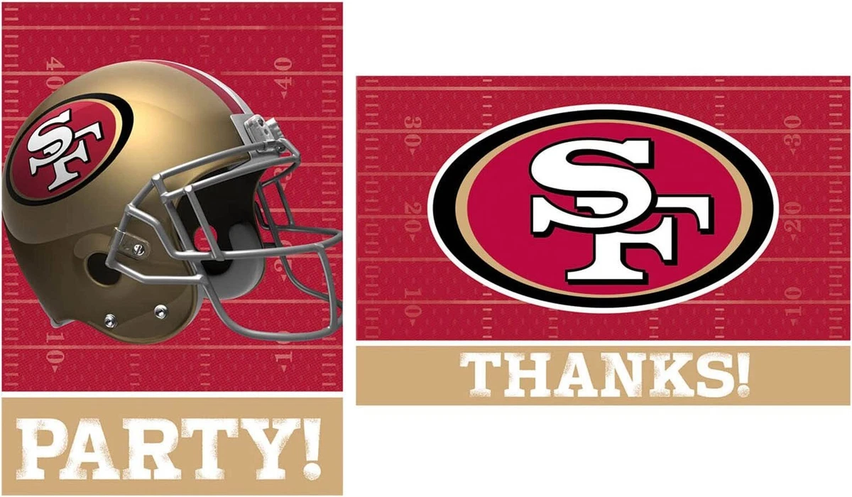 Football Invitations 49ers