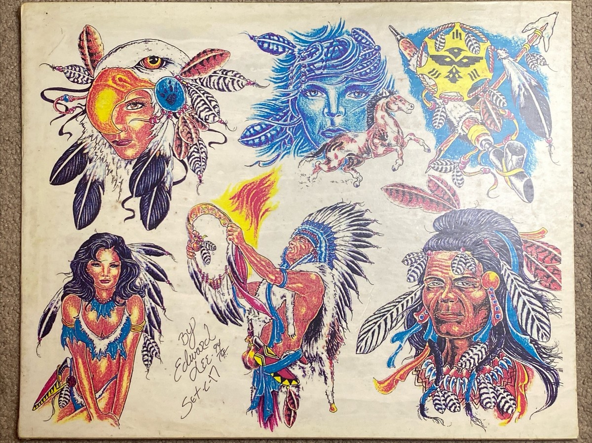Indian Tattoo Flash