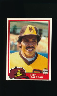 1981 Topps #309 Luis Salazar RC * 3rd Base * San Diego Padres * EX-MT ...