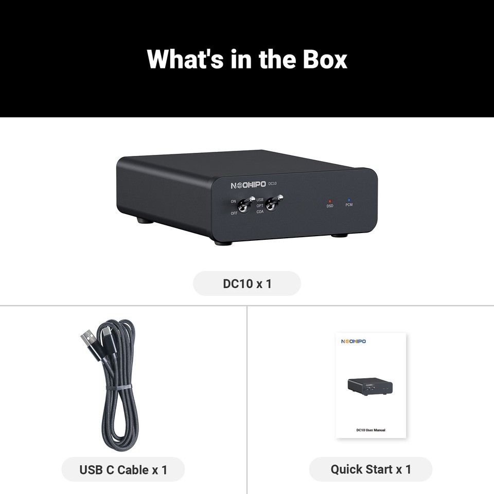 DC10 DAC Audio Decoder Affordable D/A Converter Do-All Mini DAC Multi ...