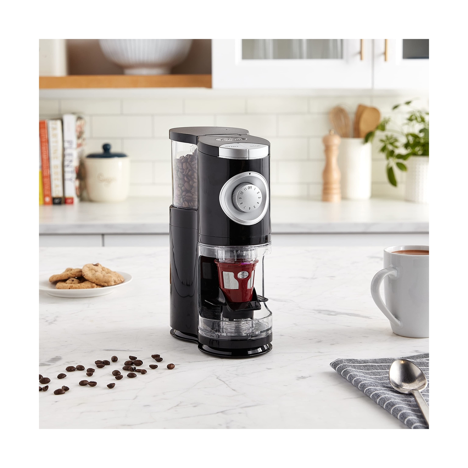 SOLOGRIND 2-in-1 Automatic Single Serve Coffee Burr Grinder for Brew ...