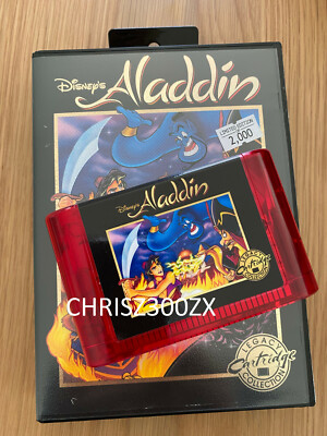 Aladdin Sega Genesis Legacy Cartridge Collection Playable Red - OPENED ...
