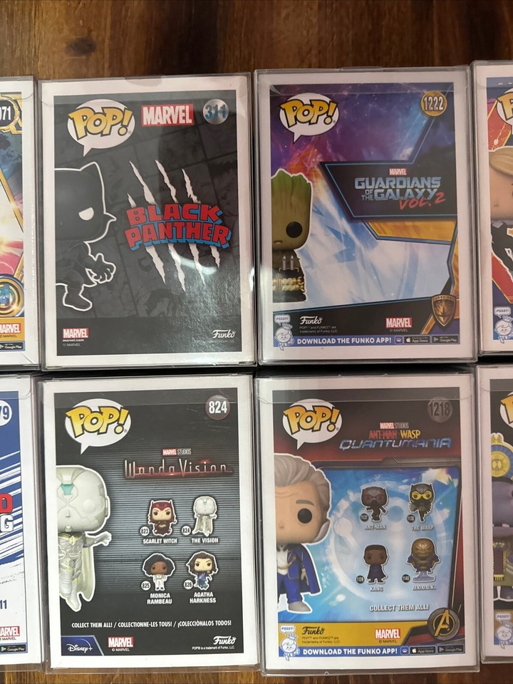 Funko POP Exclusive Lot of 12 HTF Mint Vaulted Marvel Avengers Spider ...